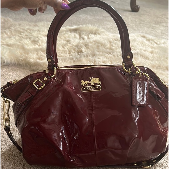 Coach | Bags | Coach Red Handbag Satchel | Poshmark